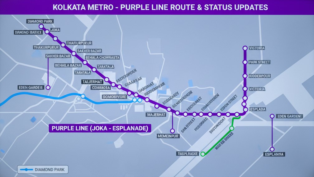 Kolkata Metro Purple Line: Route Status & Launch Date Updates