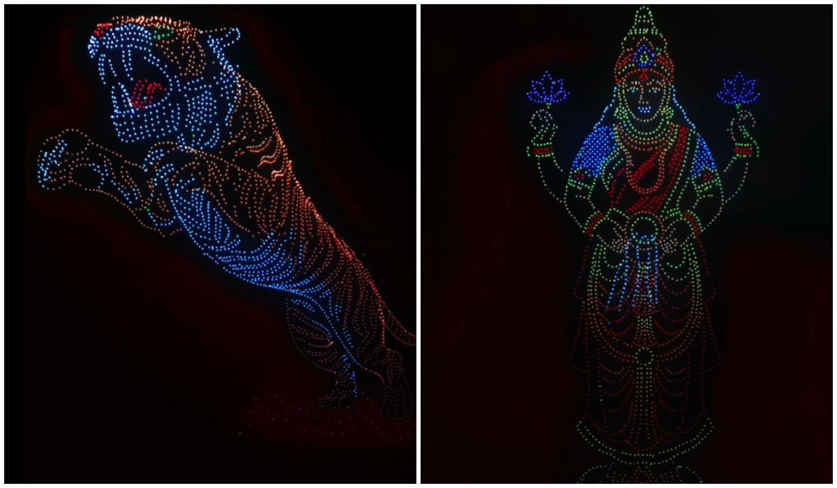 Mysuru Dasara Creates History With 2,983-Drone Tiger Show, Enters ...